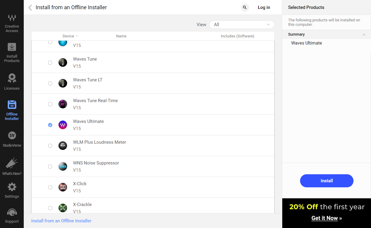 Waves Ultimate 15 安装教程 WIN&MAC-音频幻坊